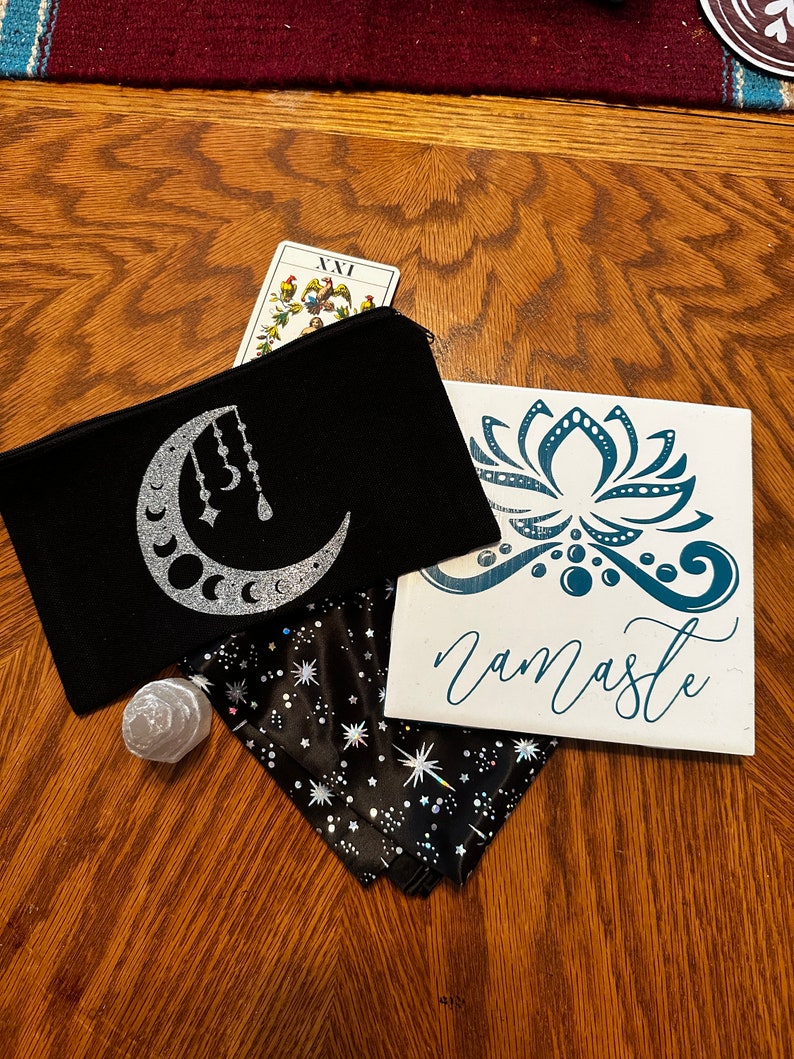 Witch | Wiccan | Mini Magick Altar Kit | Namaste Crescent Moon - Etsy
