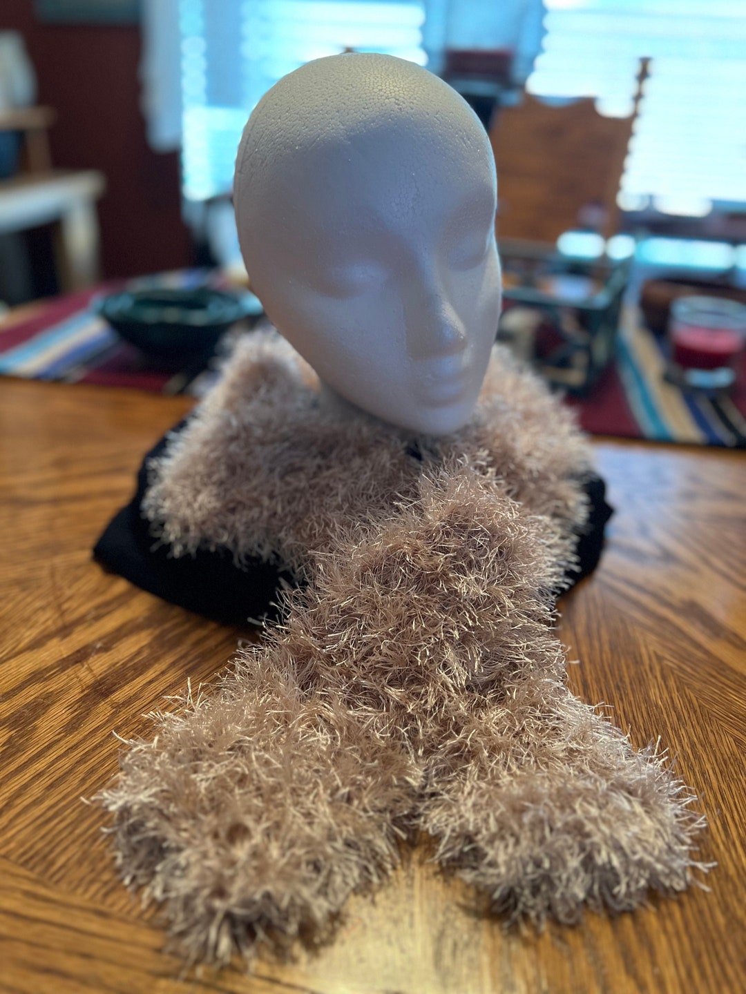 Rustic Witch Boas champagne, Shimmering Champagne Color, Eyelash Yarn ...