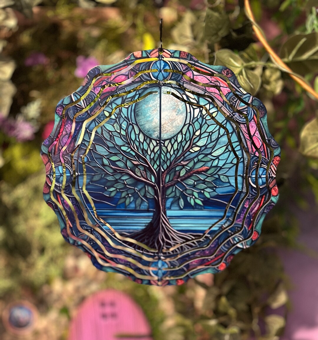 Rustic Witch Wind Spinner Tree of Life - Etsy