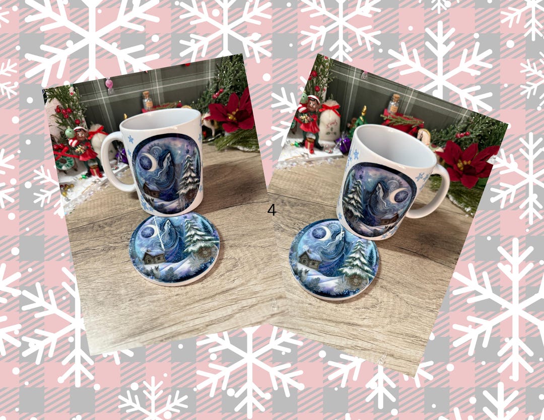 Winter Goddesses Mug and Coaster Set: Yule Solstice, Hot Cocoa Mugs - Etsy
