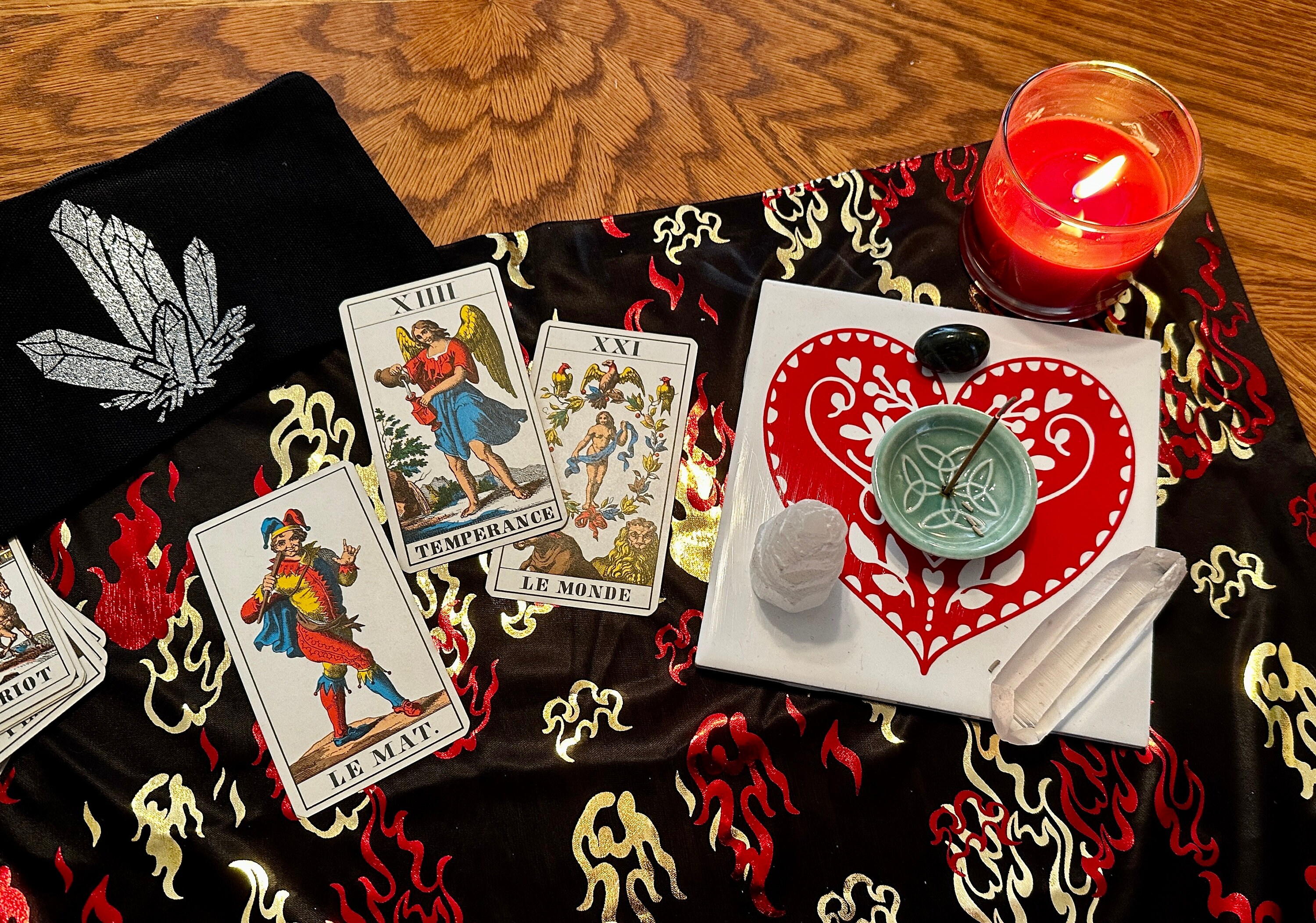 Witch Wiccan Mini Magick Altar Kit Namaste Crescent Moon - Etsy