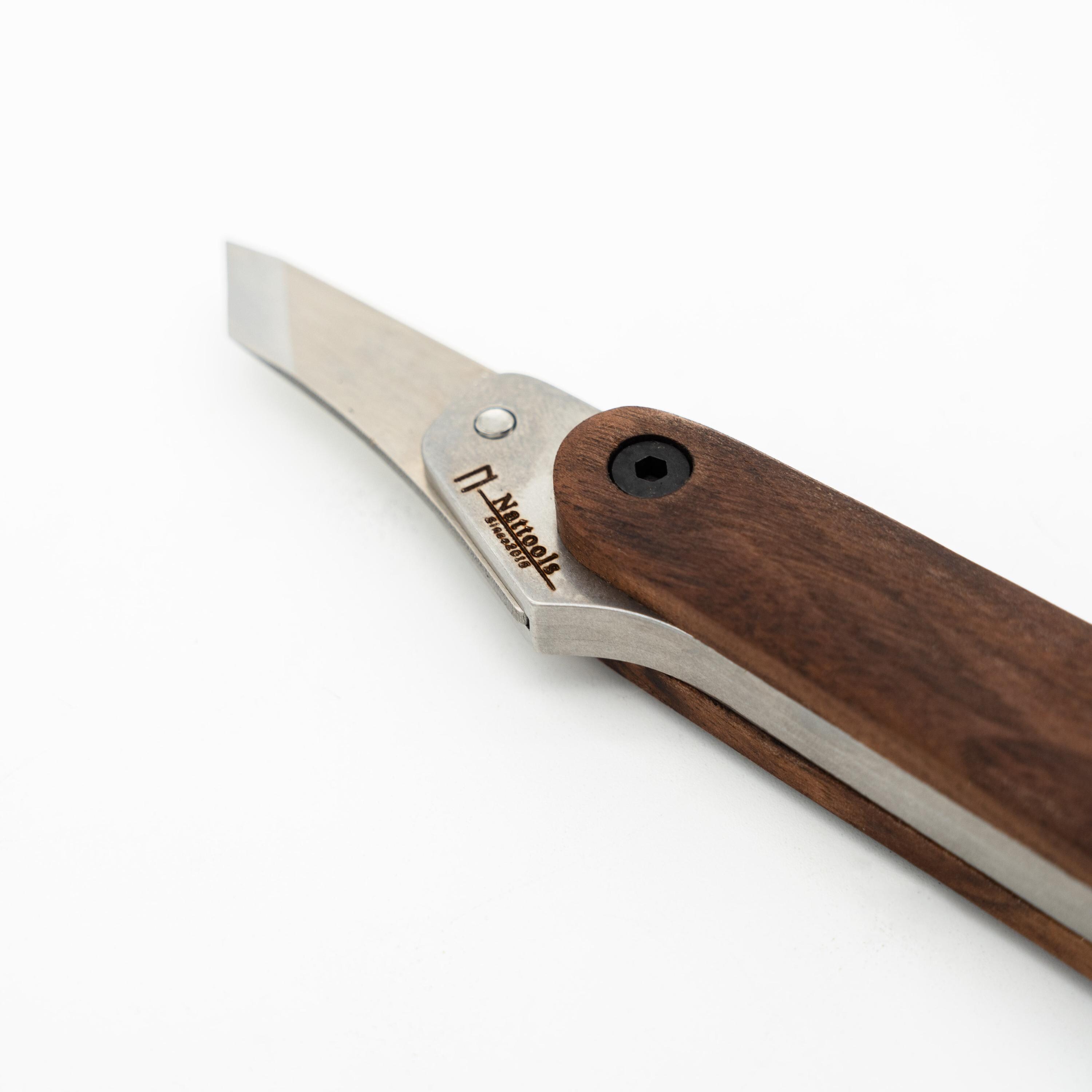 DC53 Steel Leather Cutting Knife: Angled Leathercraft Tool - Etsy