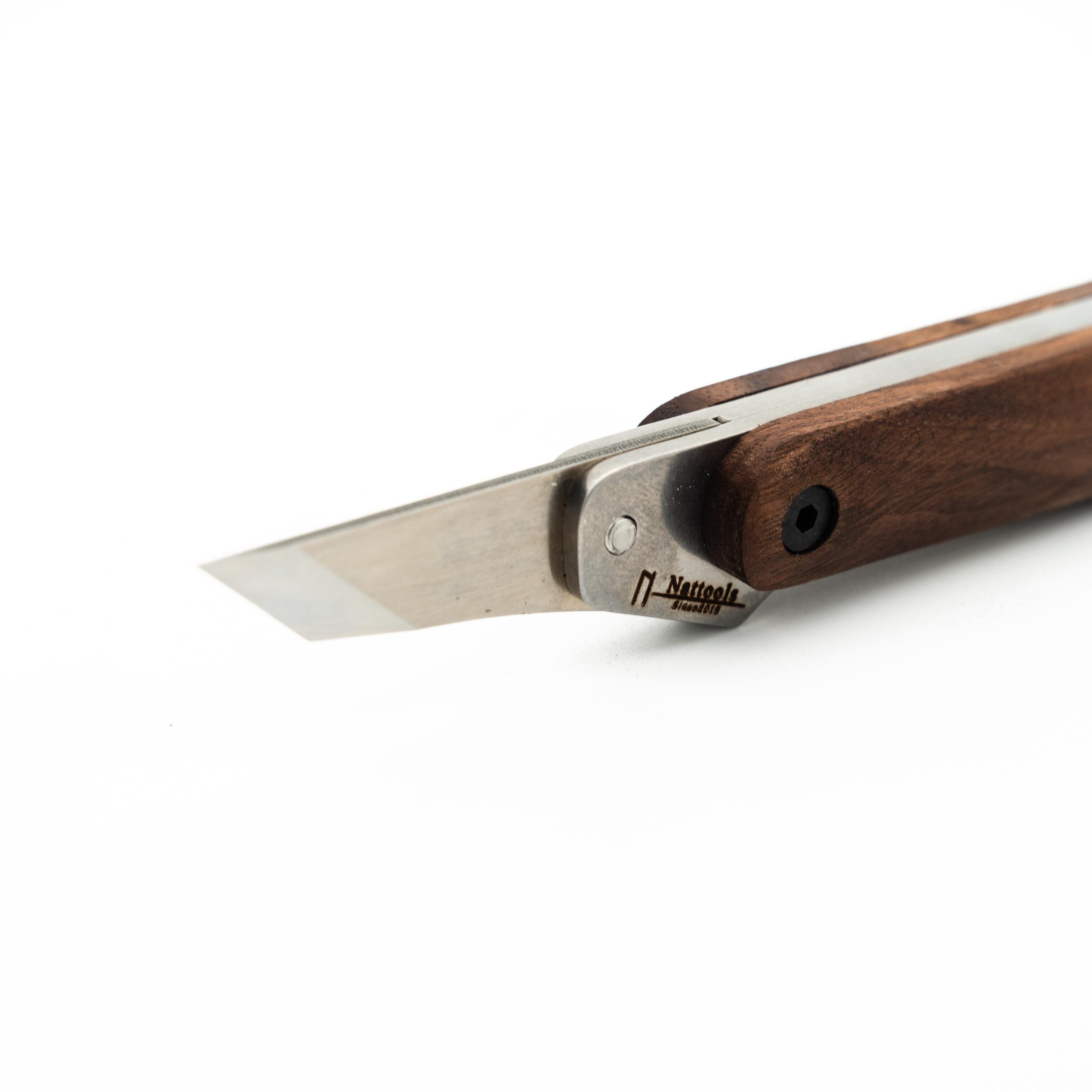 DC53 Steel Leather Cutting Knife: Angled Leathercraft Tool - Etsy