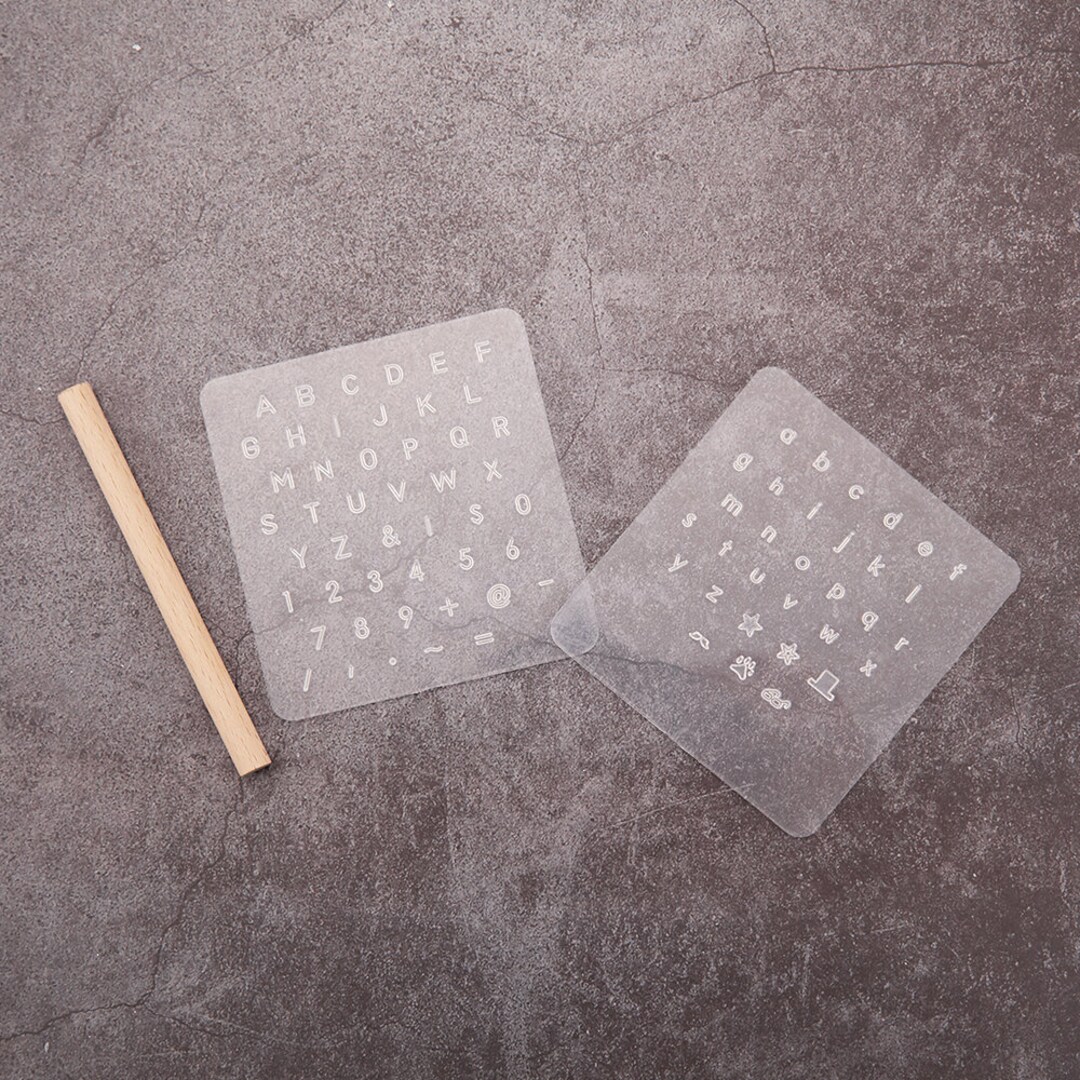 Plastic Letters and Numbers Stamp Set｜tools - Etsy