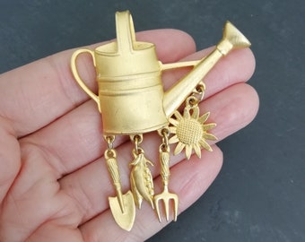 Watering Can Brooch - Etsy UK