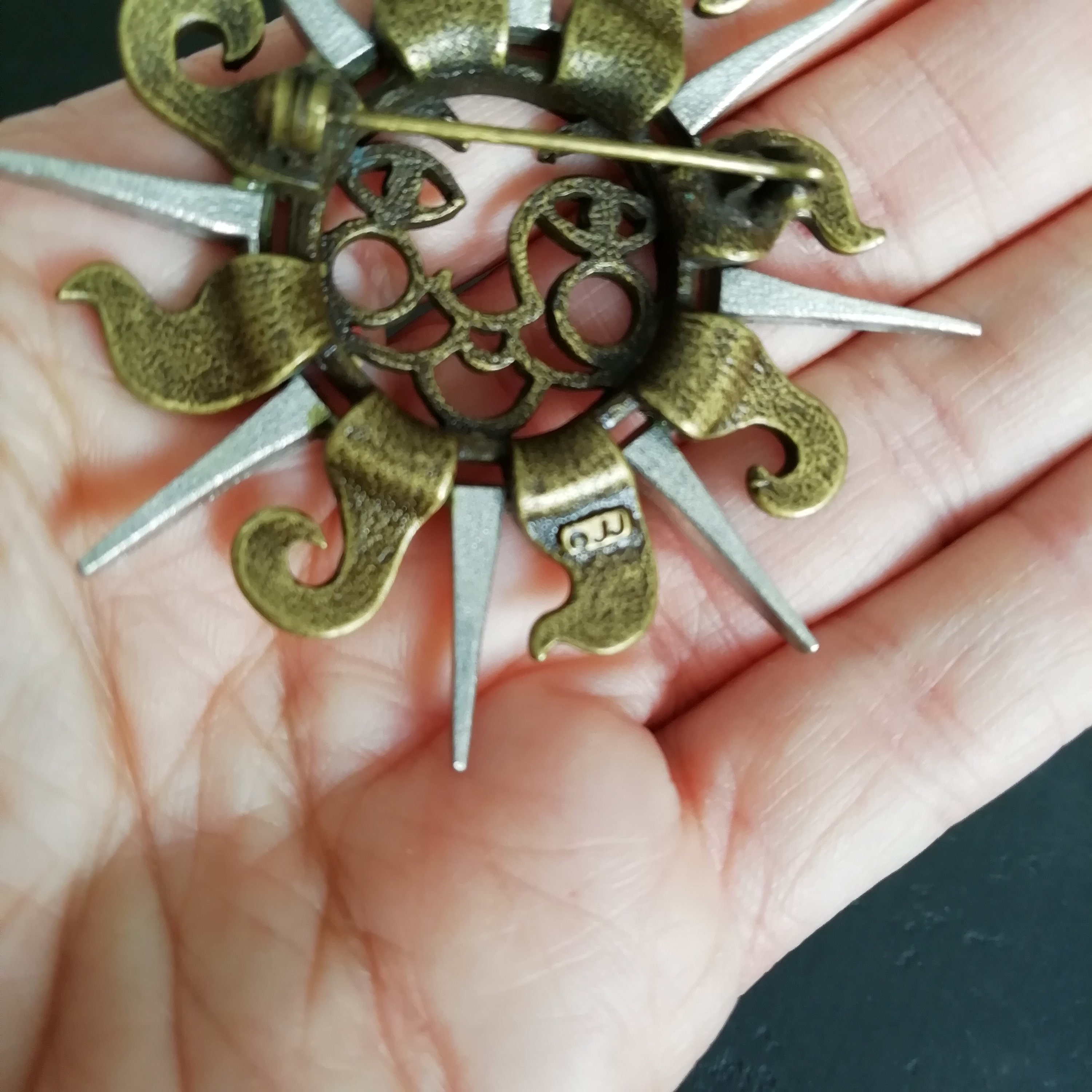 RETRO Celestial SUN Pin JJ Pewter Brooch Vintage Sun Brooch - Etsy UK