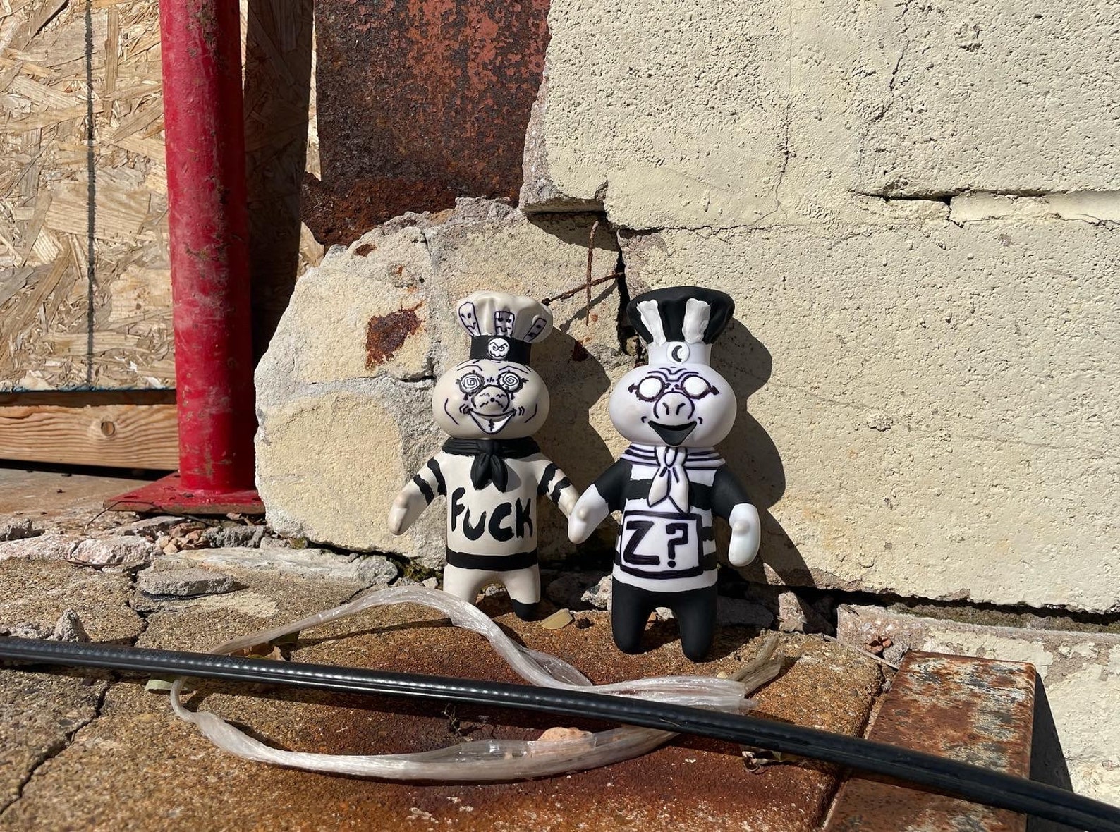 Psycho Doughboy and Mr.eff. Johnny the Homicidal Maniac Dolls. Jthm - Etsy