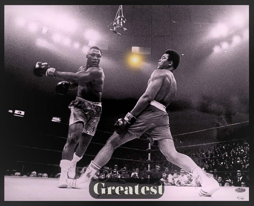 Muhammad Ali Dodging a Punch From Joe Frazier - Etsy