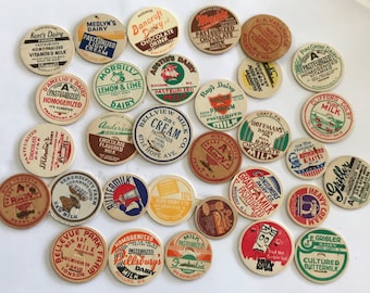 Milk bottle caps | Etsy