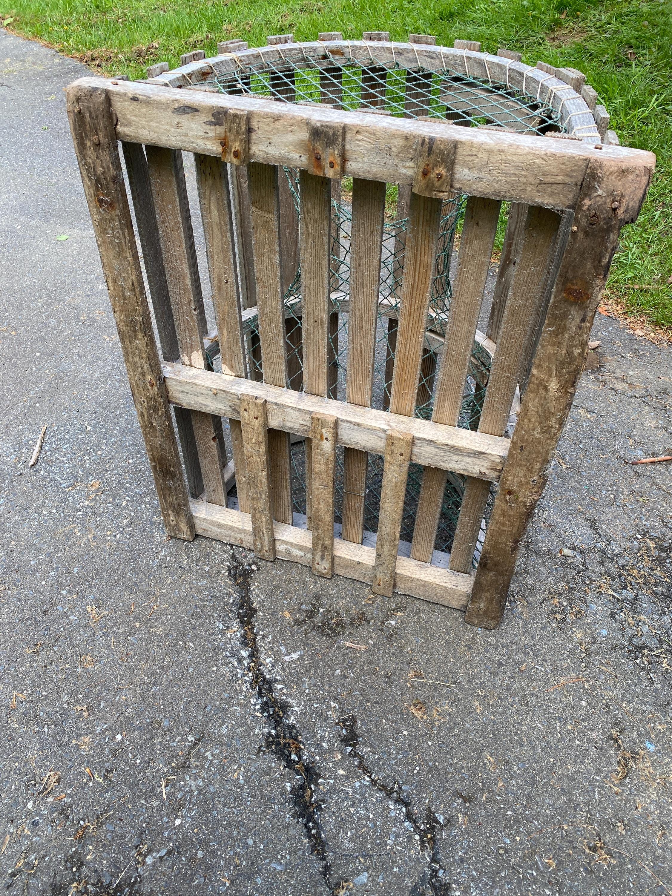 A Vintage Wooden Lobster Trap From Maine - Etsy