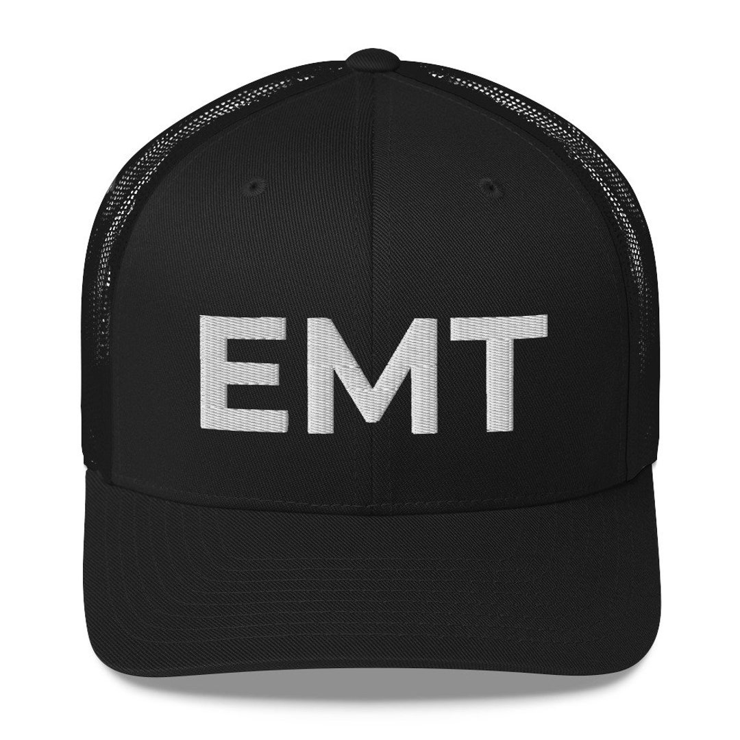 EMT | Ems | Trucker Cap Hat | Emt Clothing | Firefighter | Paramedic ...