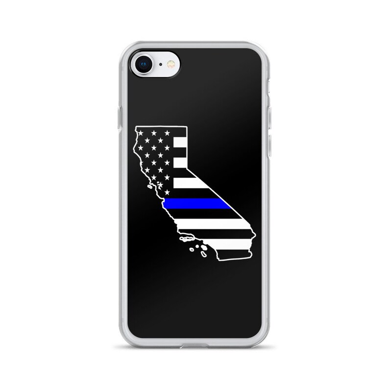 California Thin Blue Line iPhone Case - Etsy