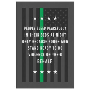 Customizable Peace Through Violence Canvas Wall Art George Orwell ...