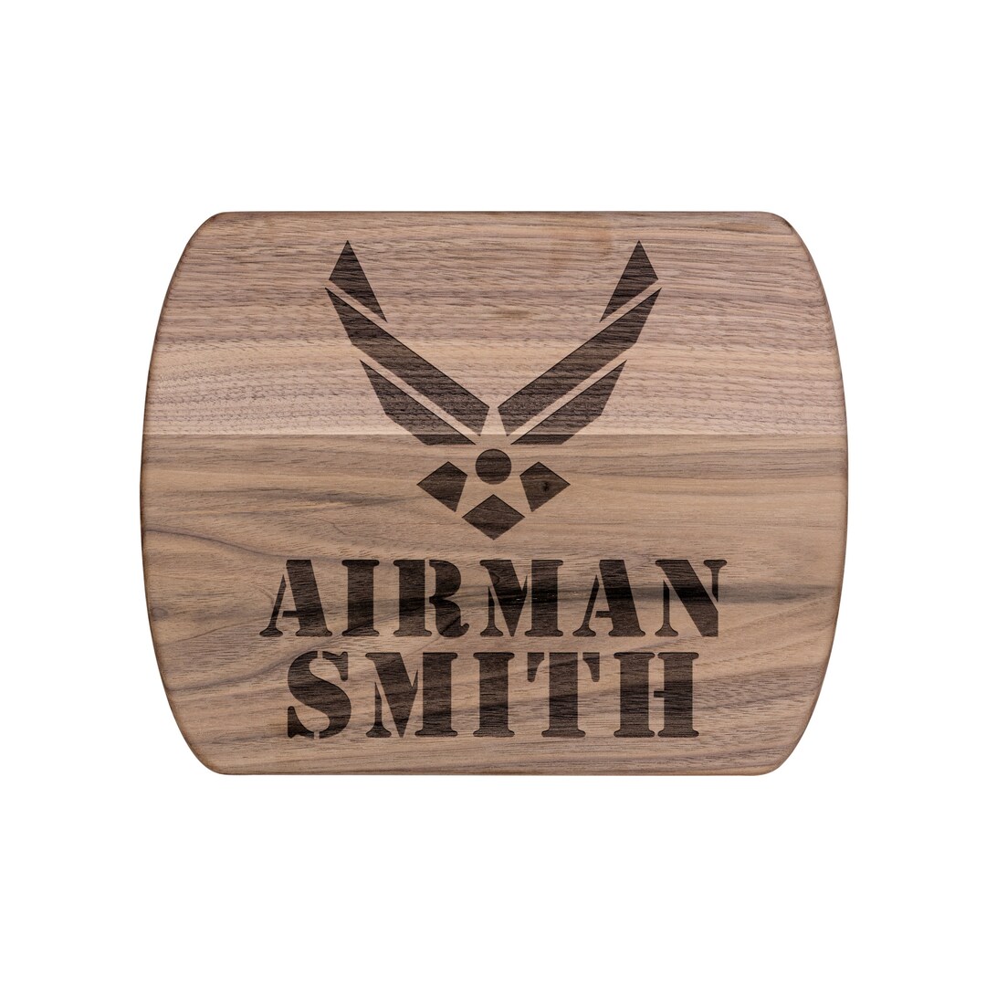 Personalized United States Air Force Wood Cutting Board Laser - Etsy