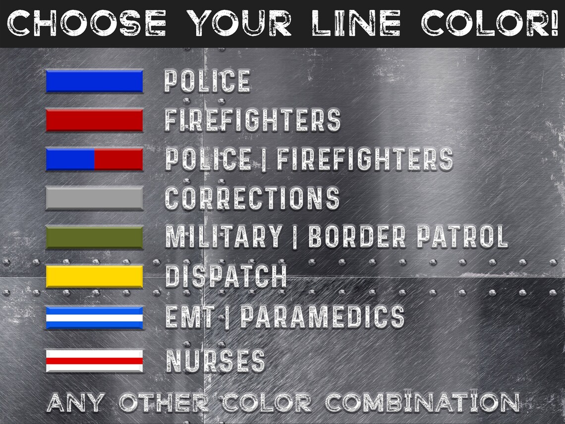 Thin Silver Line Corrections Officer Canvas Wall Art - Etsy