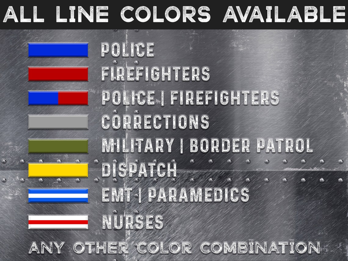 Corrections Officer Thin Silver Line Canvas Wall Art - Etsy