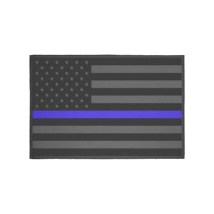Thin Blue Line American Flag Area Rug Police Officer Gifts - Etsy