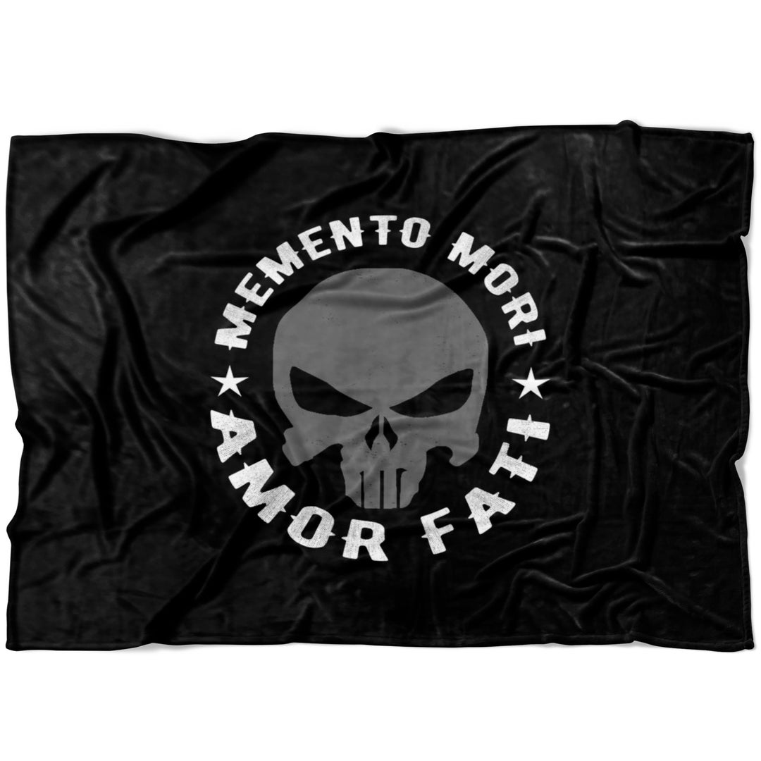 Memento Mori | Amor Fati | Dark Fleece Blanket | Police Officer Gfits ...