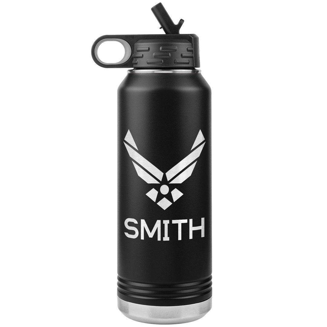 Personalized USAF United States Air Force Insulated Water Bottle Gift ...