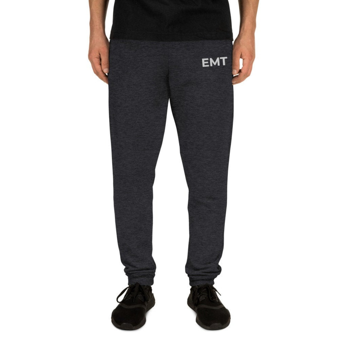 Customizable | EMT | Embroidered Unisex Joggers Sweatpants | Ems | Emt ...