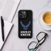 Thin Blue Line Police Officer Gifts iPhone Case Bold Law Enforcement ...