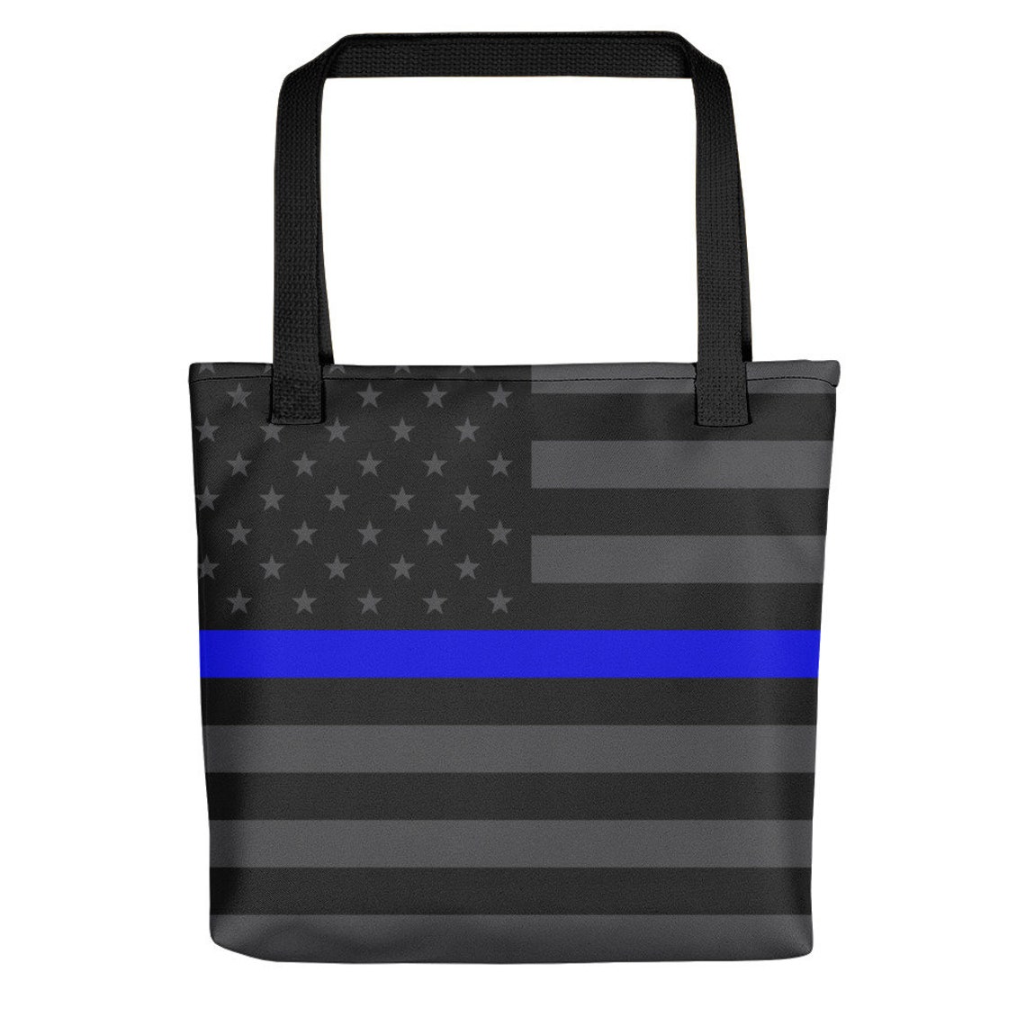 Customizable | Thin Blue Line | American Flag | Tote Bag | Police ...