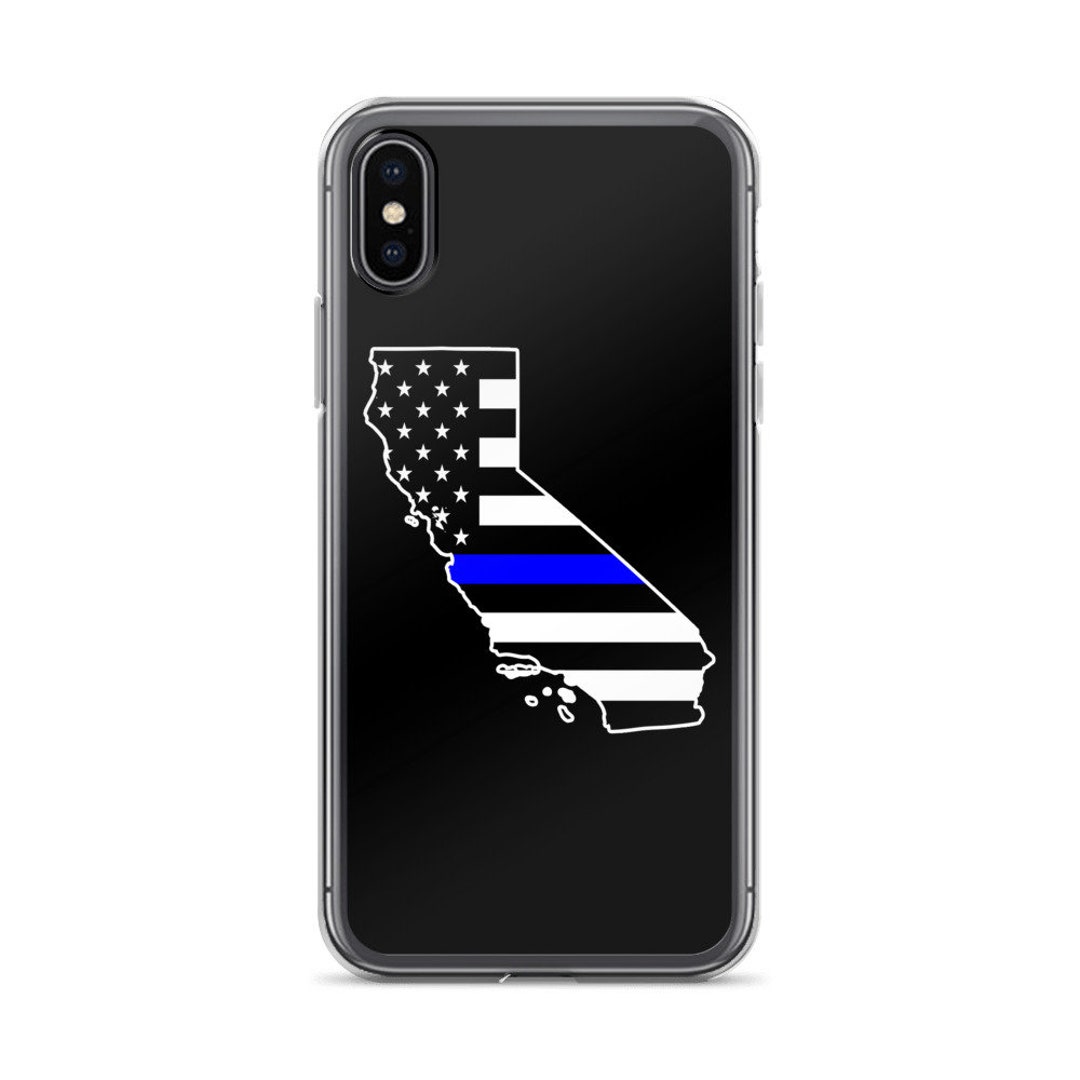 California Thin Blue Line iPhone Case - Etsy