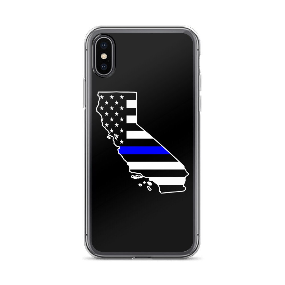 California Thin Blue Line iPhone Case | Etsy
