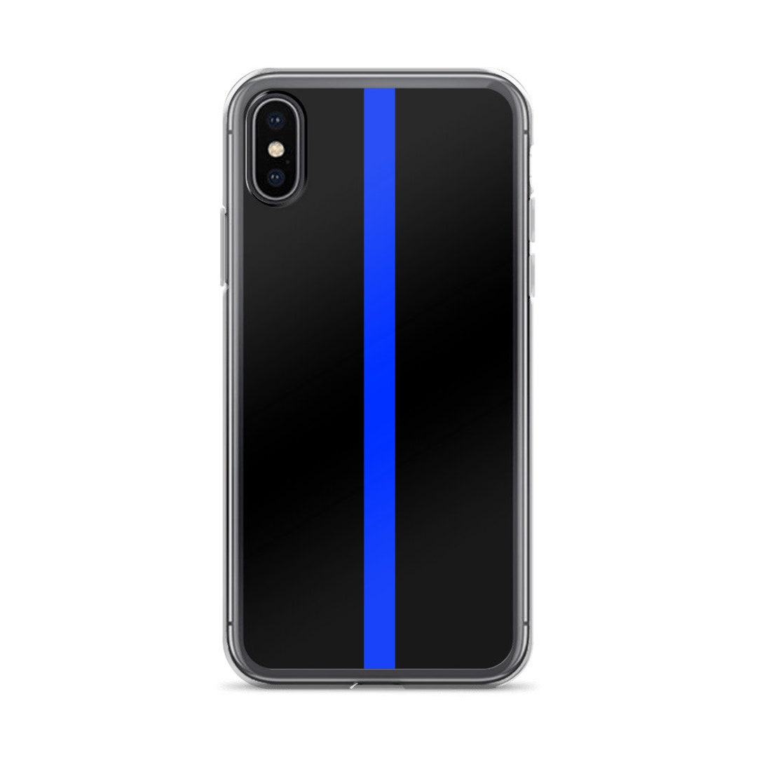 Thin Blue Line | Police Officer Gifts | iPhone Case | Bold | Law ...