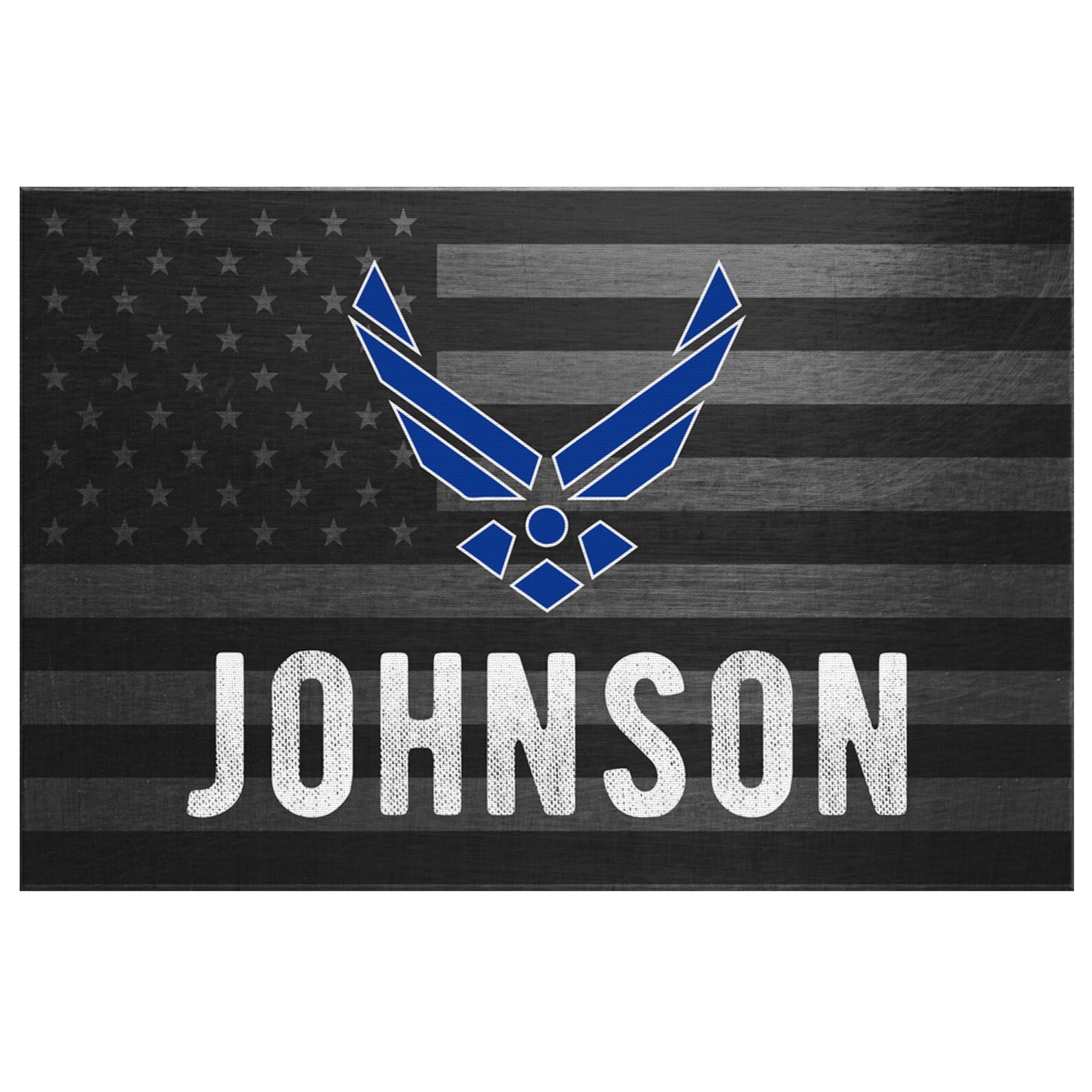 Personalized United States Air Force USAF American Flag Canvas - Etsy
