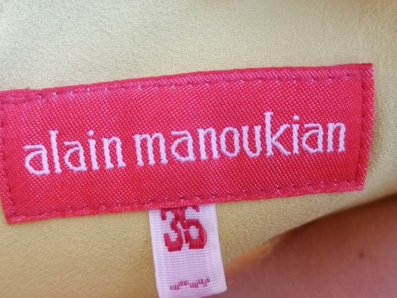 Vintage Alain Manoukian lime green maxi dress / 90'a … - Gem