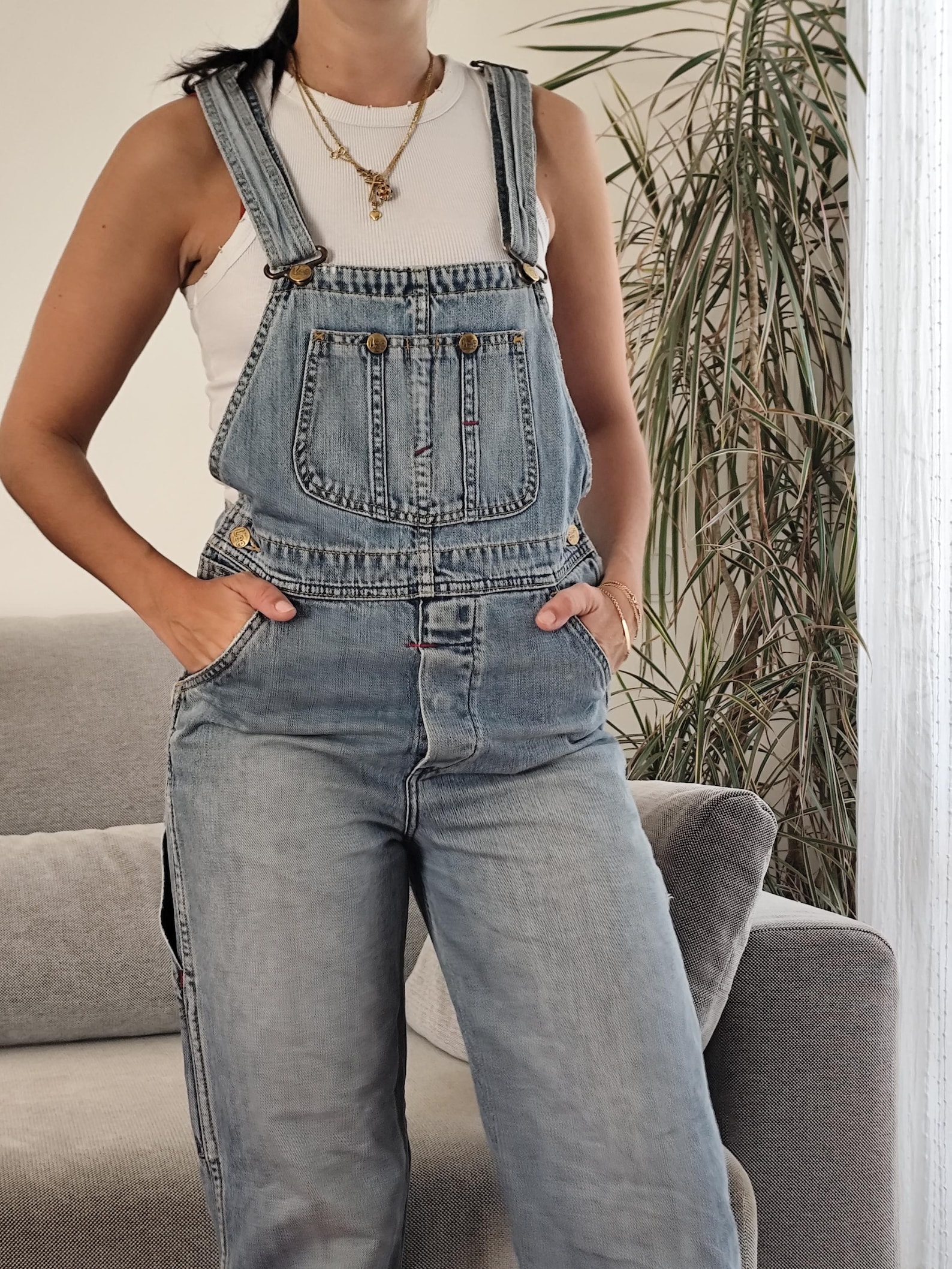 Vintage LEE Denim Bib Overalls / 80's Blue Jeans Dungarees - Etsy