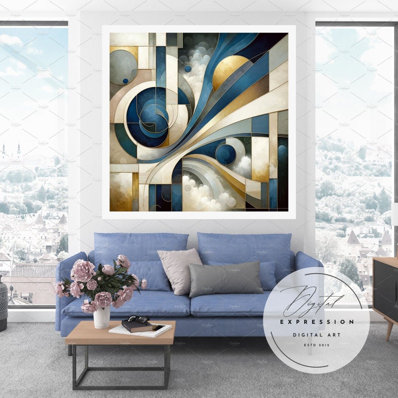 Digital Art for Print abstract Harmony - Etsy