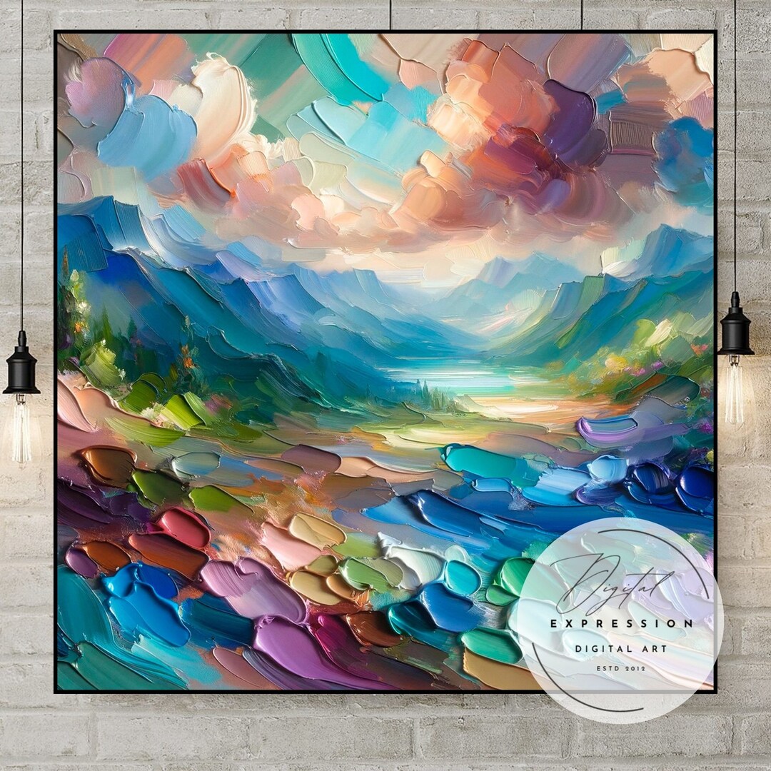 Echos of Nature, is a Unique Digital Painting That Captures the ...