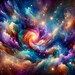 Galaxy Art, Representation, Space, Spiral Galaxy, Colorful, Color ...