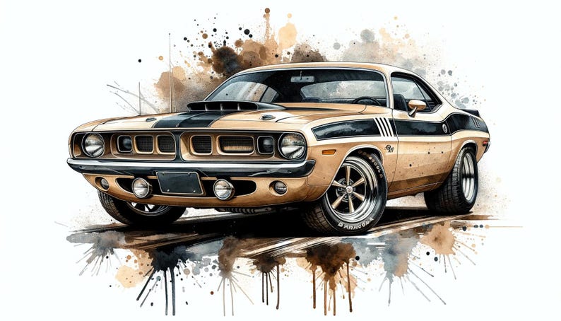 Plymouth Barracuda 19710 Power and Classic Style - Etsy