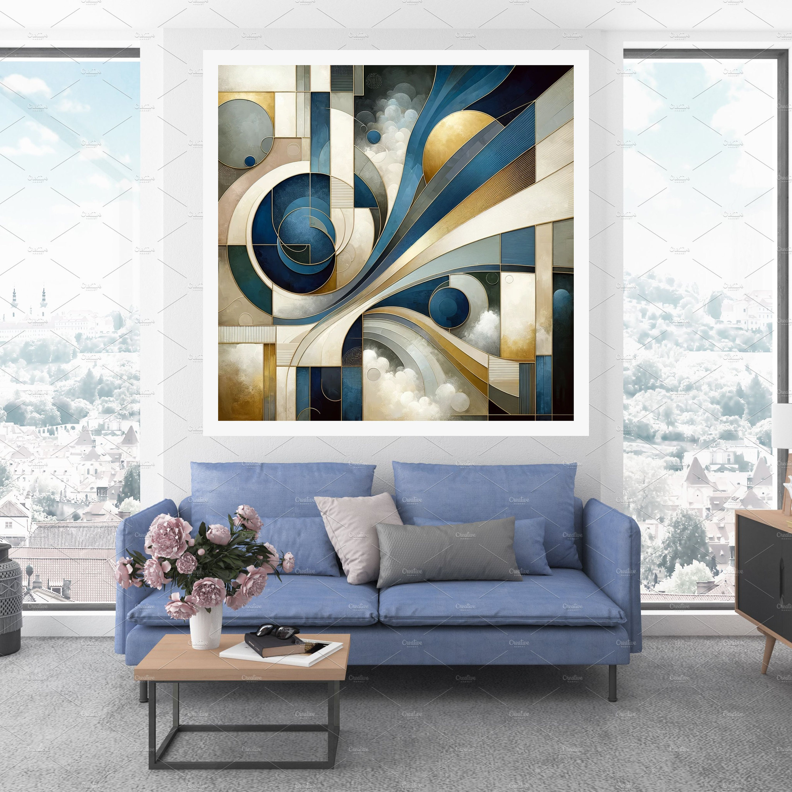Digital Art for Print abstract Harmony - Etsy