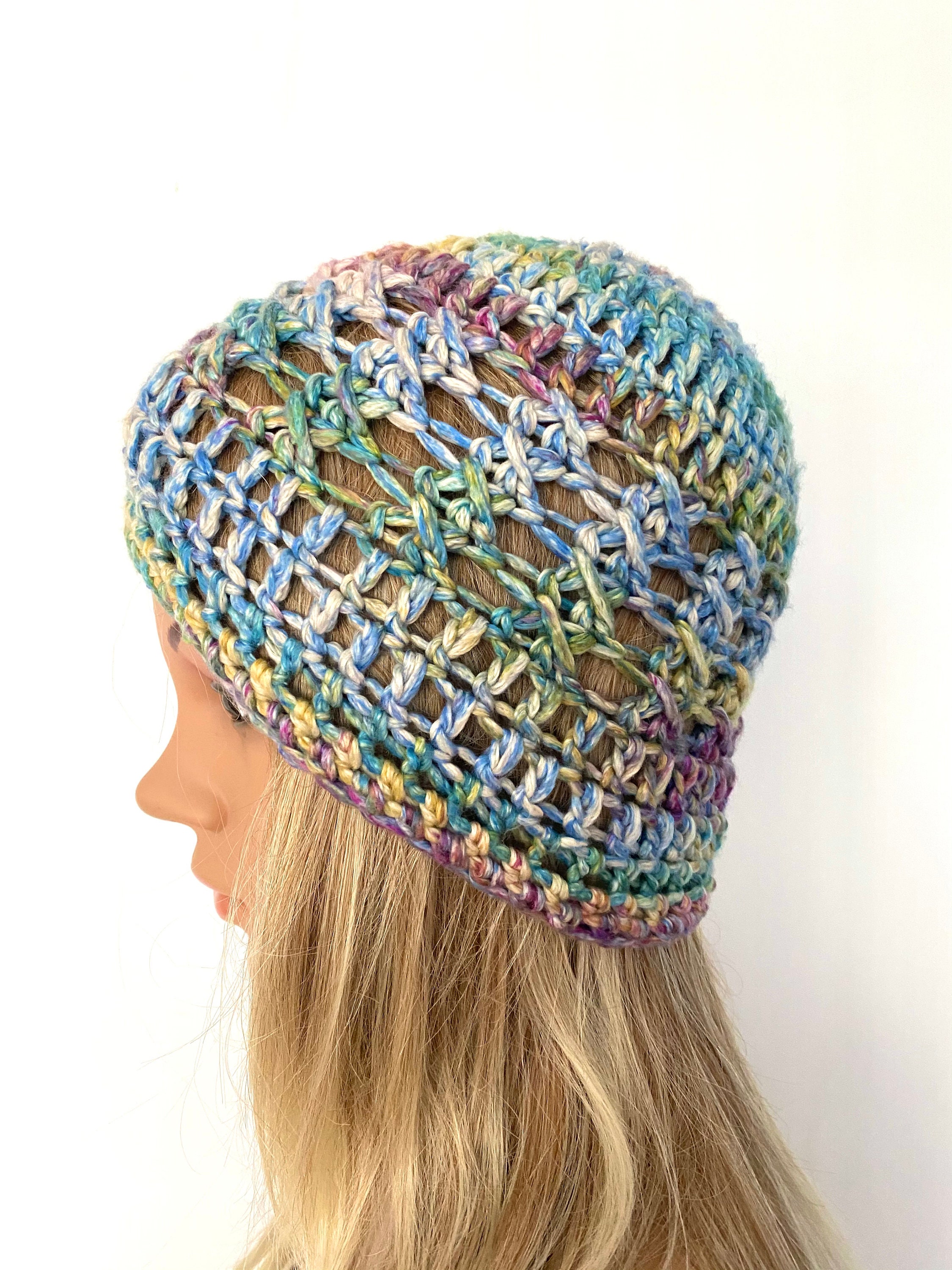 Lace Crochet Hat Pattern, Women Hat Pdf Hat US Terms Pattern, Beginner ...