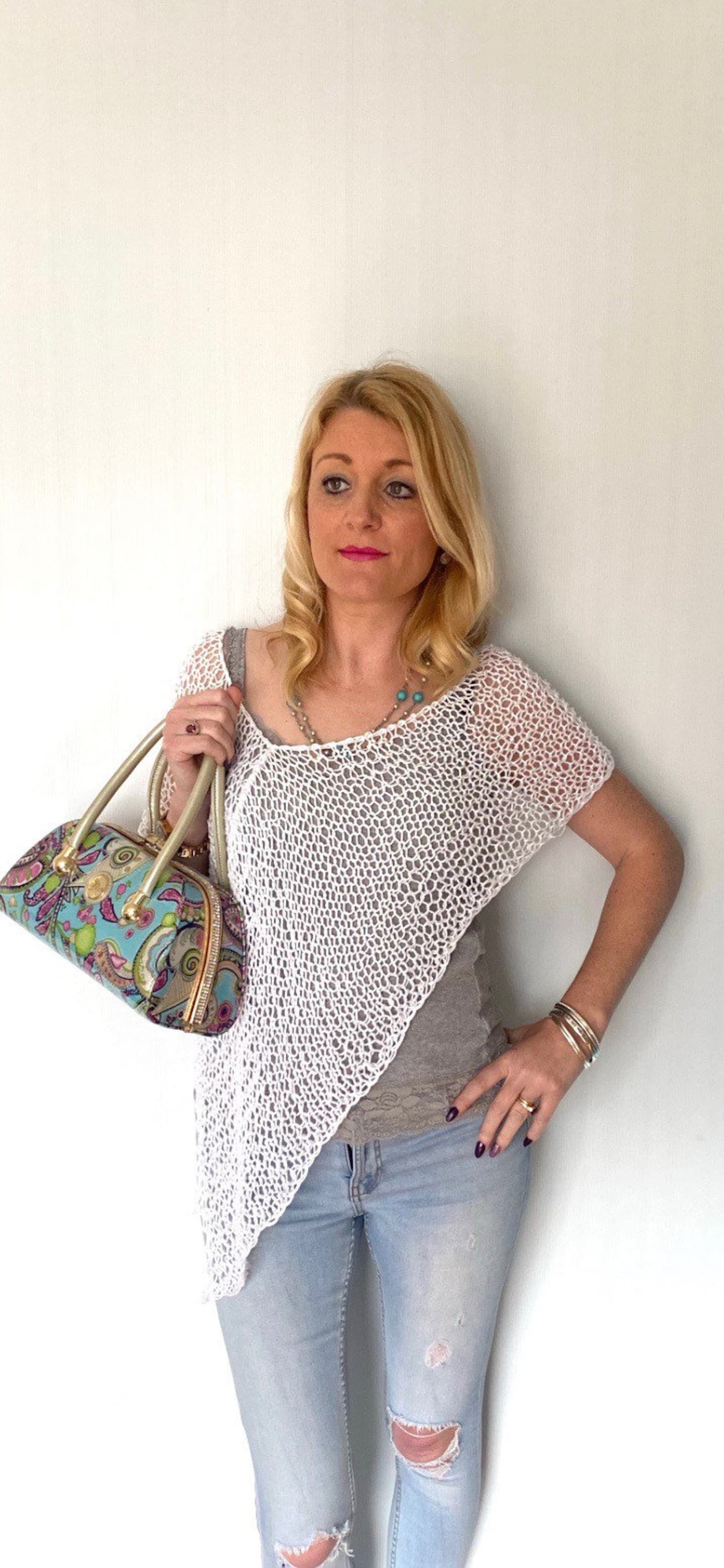 Summer knitting pattern poncho knitting pattern pdf instant | Etsy