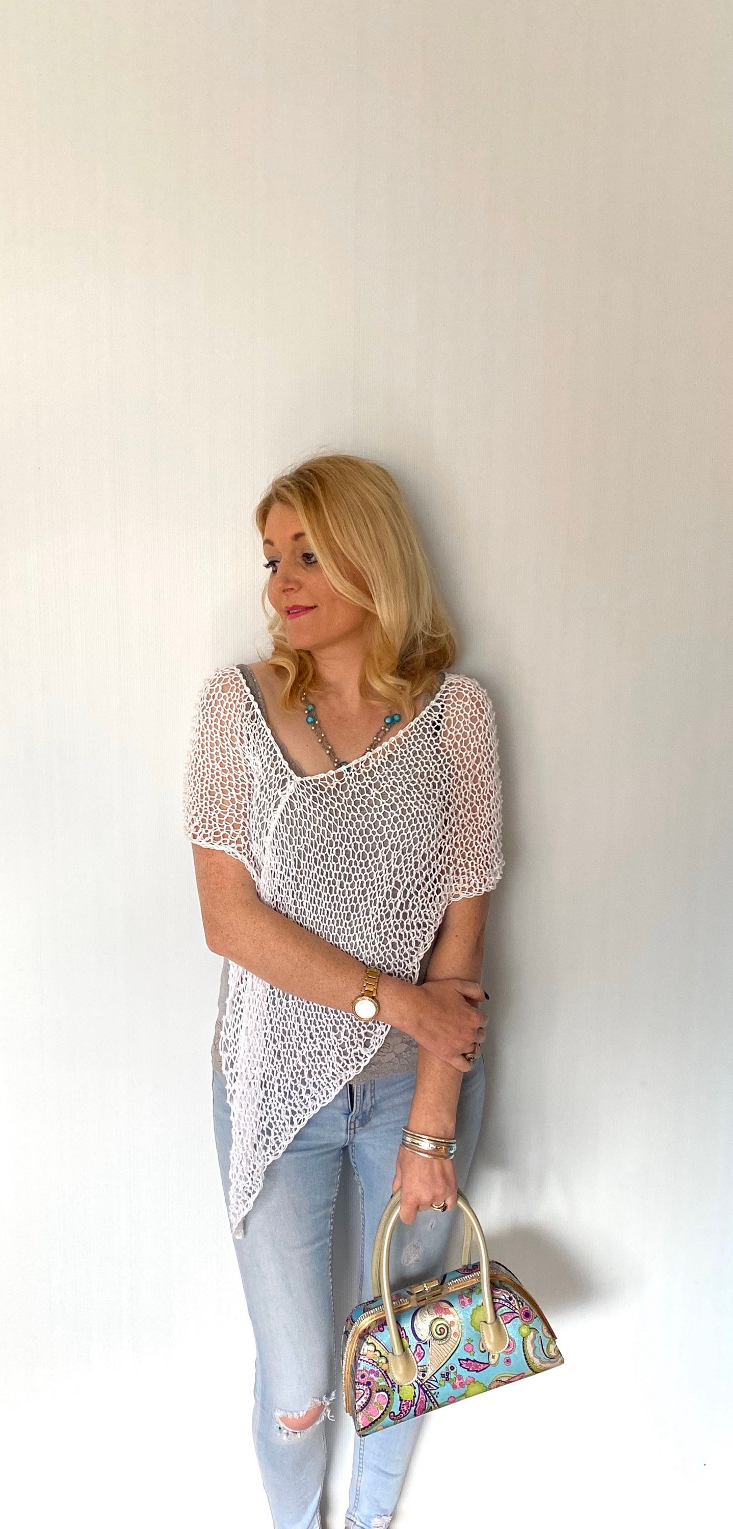 Summer Knitting Pattern, Poncho Knitting Pattern, Pdf Instant Download ...