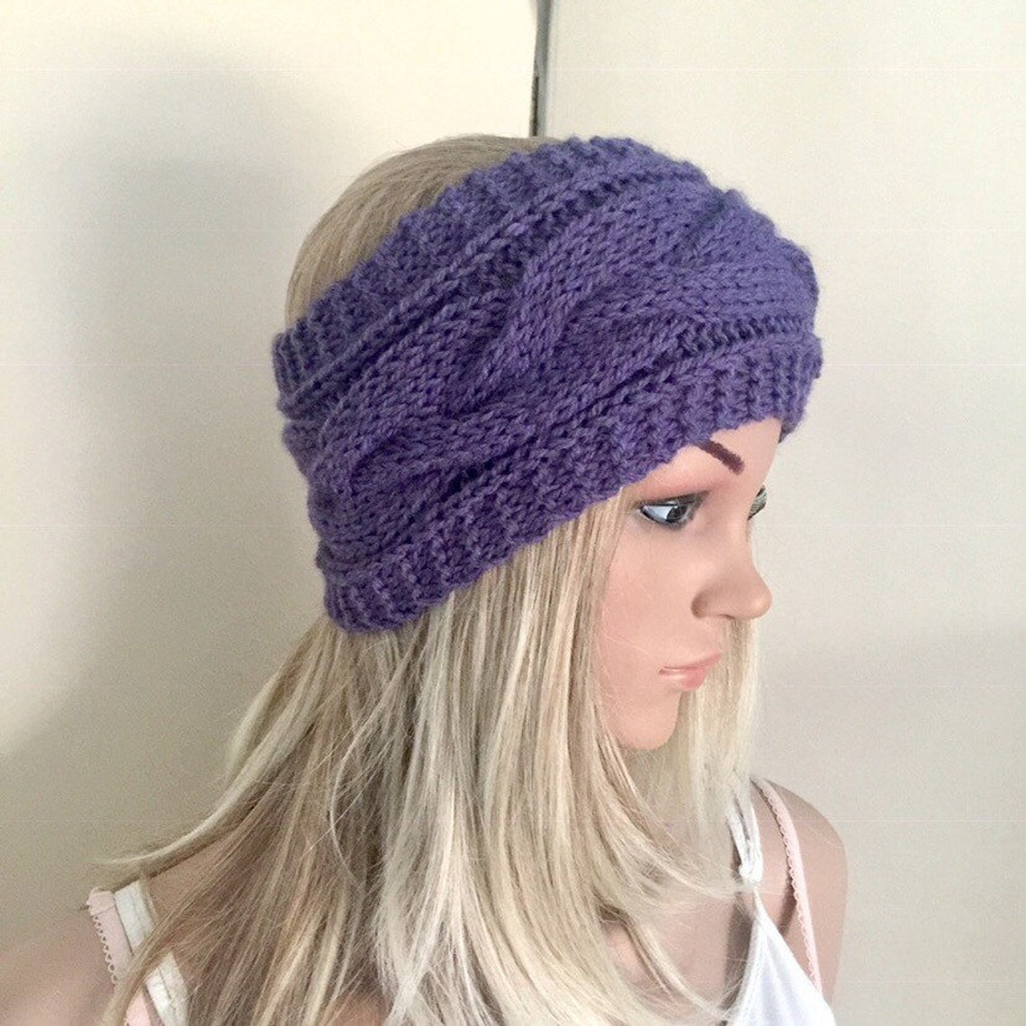Knitting Pattern Headband, Cables Irish Knit Headband, Pdf Knit Aran ...