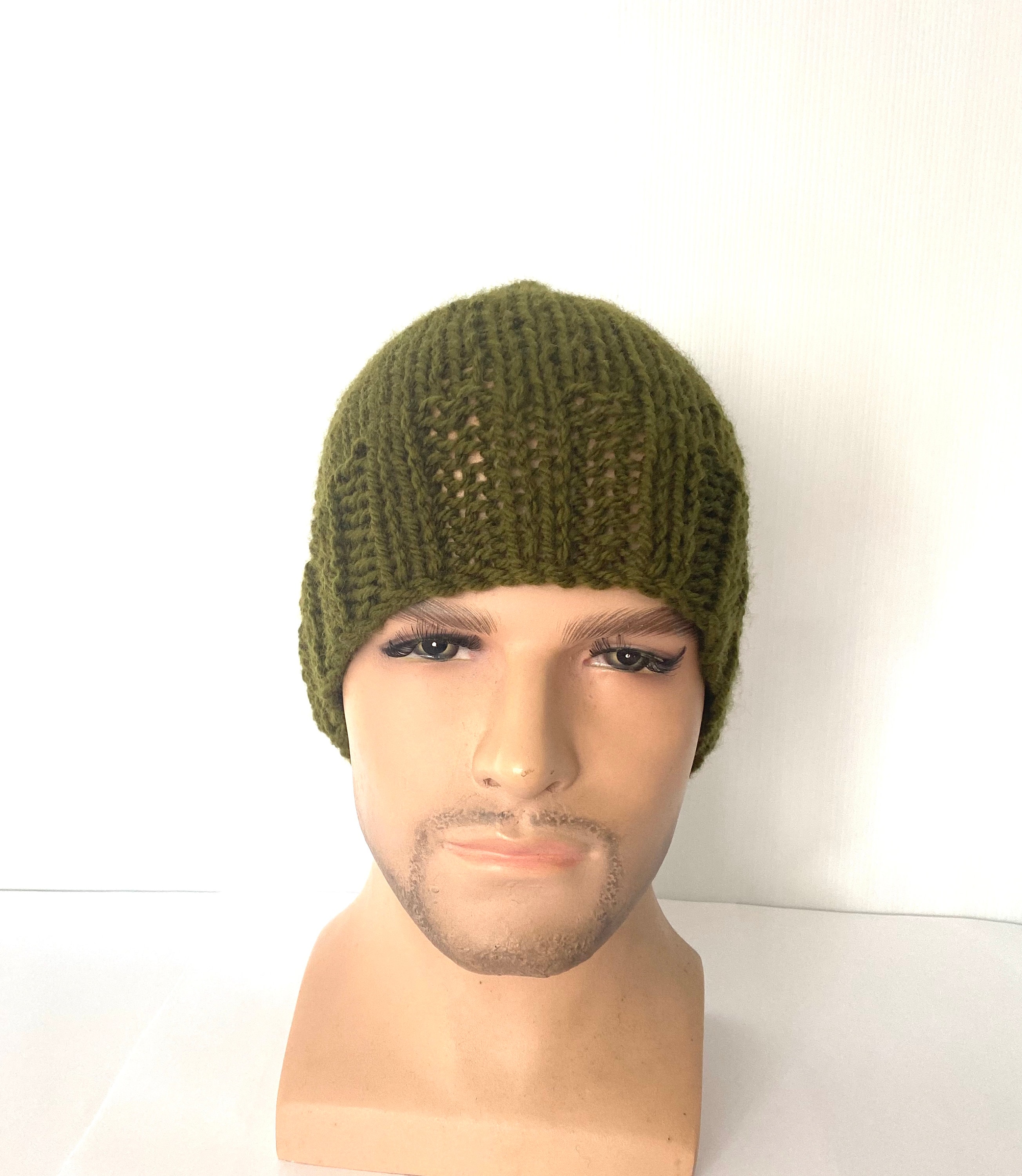 Easy Knit Beanie Hat Pattern, Pdf Beginner Hat, Knit Pattern Diy, Hat Pattern Knitting Pattern ...