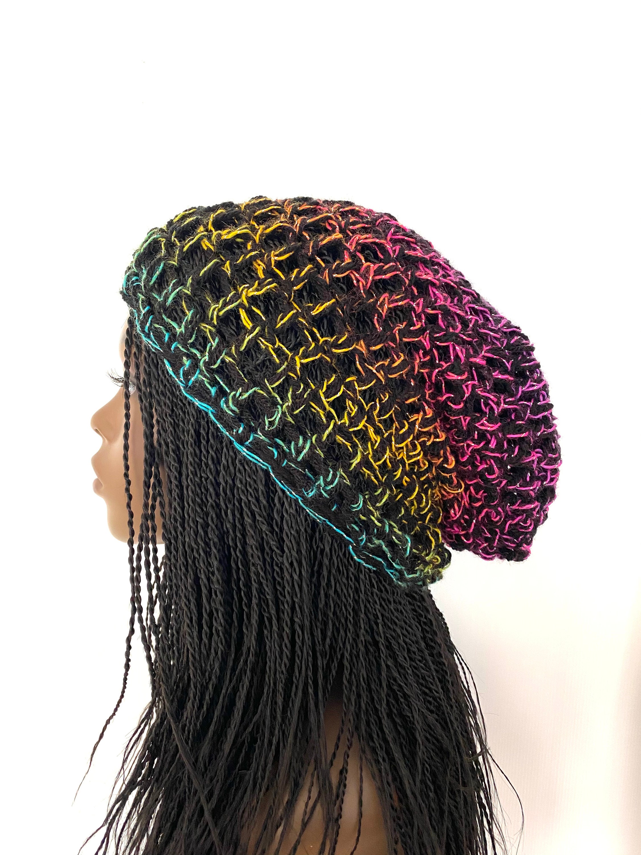 Hippy Boho Hat Pattern PDF Slouch Crochet Beanie Pattern, Digital ...