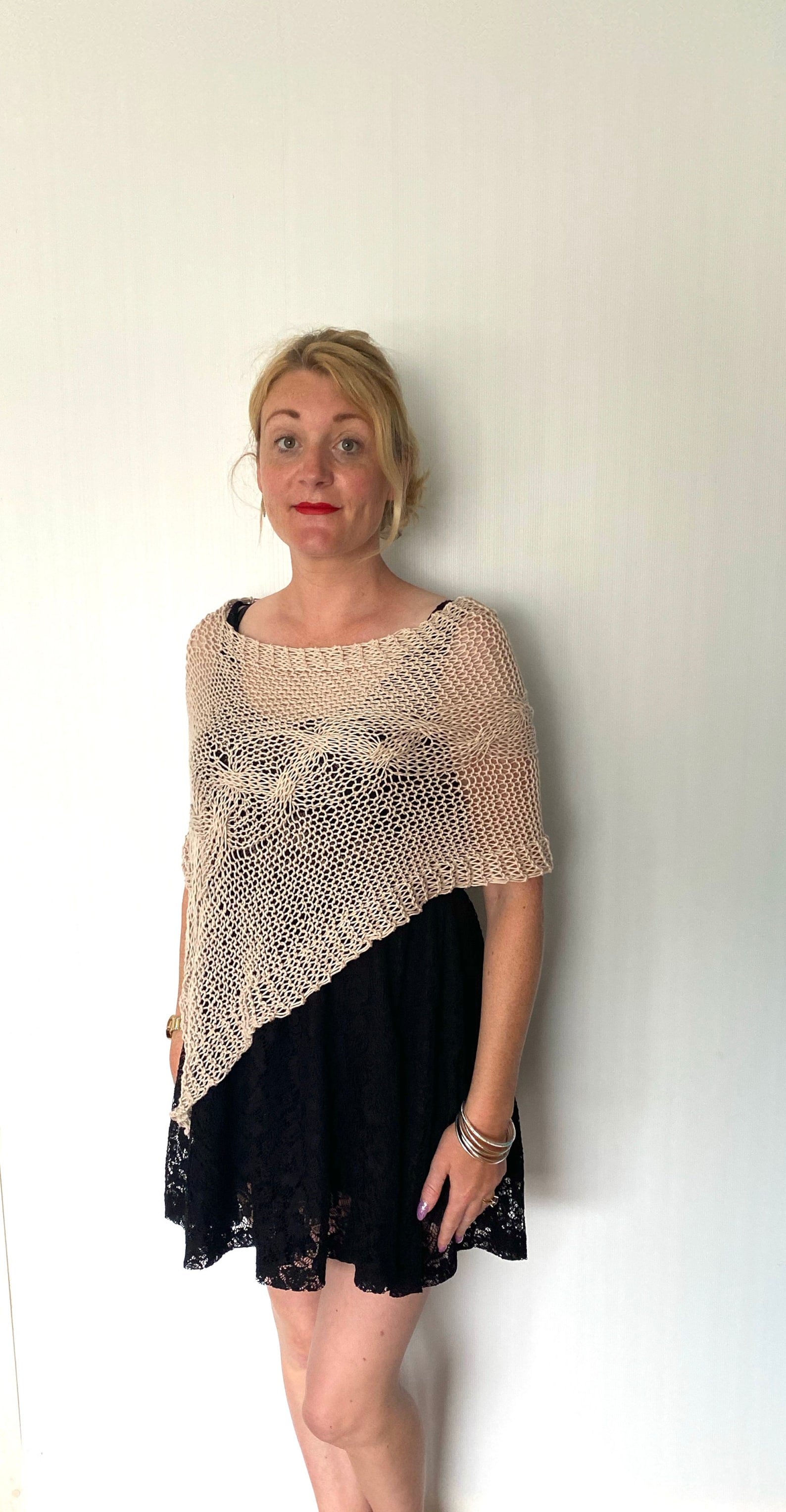 Summer Knitting Pattern, Poncho Cable Knitting Pattern, Pdf Download ...
