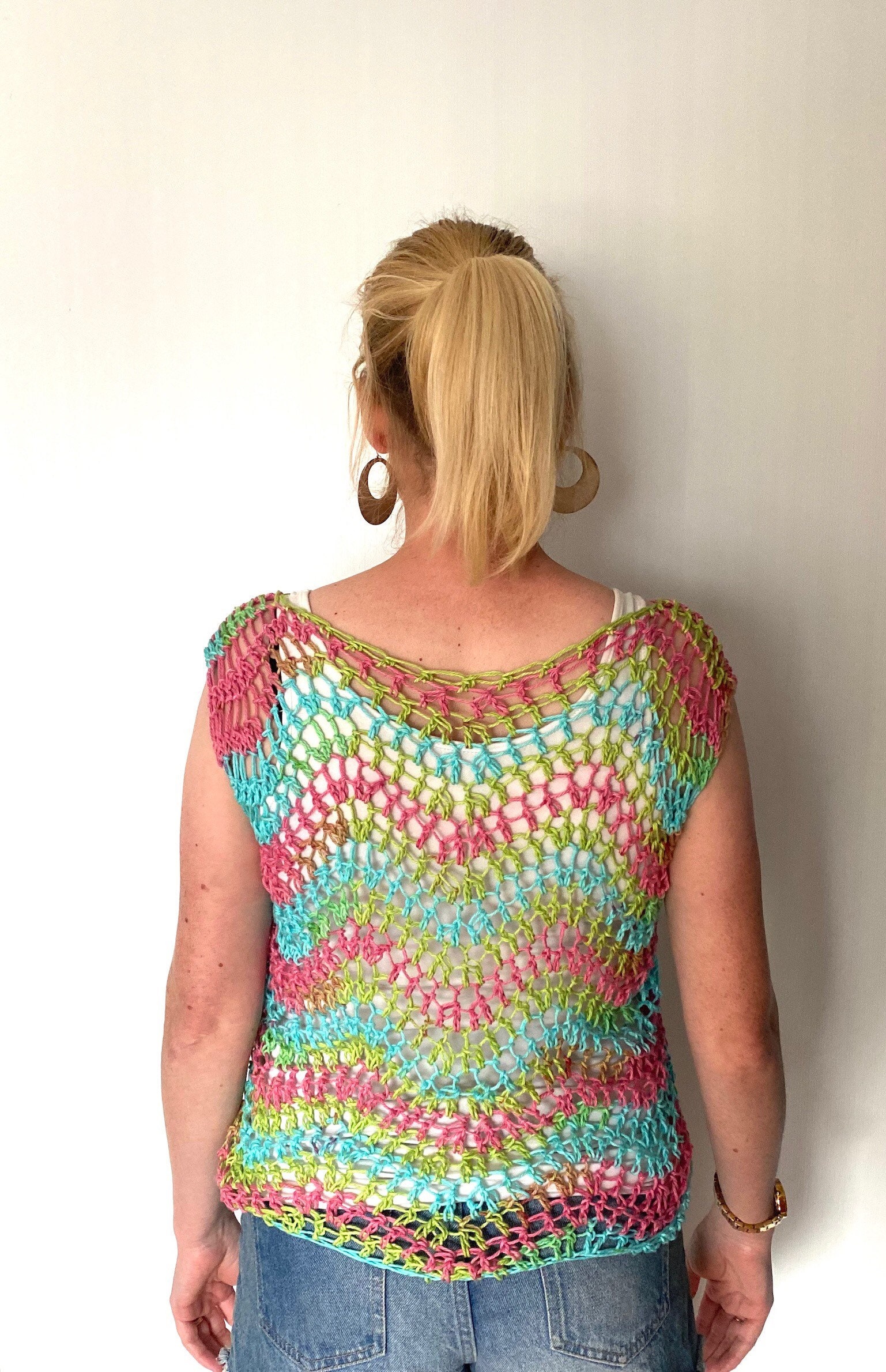 Summer Crochet Pattern, Pdf Chevron Tank Top, Cotton Pattern, Women ...