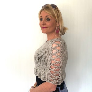 Modern Knitting Pattern for Women, Poncho Cape Knitting Crochet Pattern ...