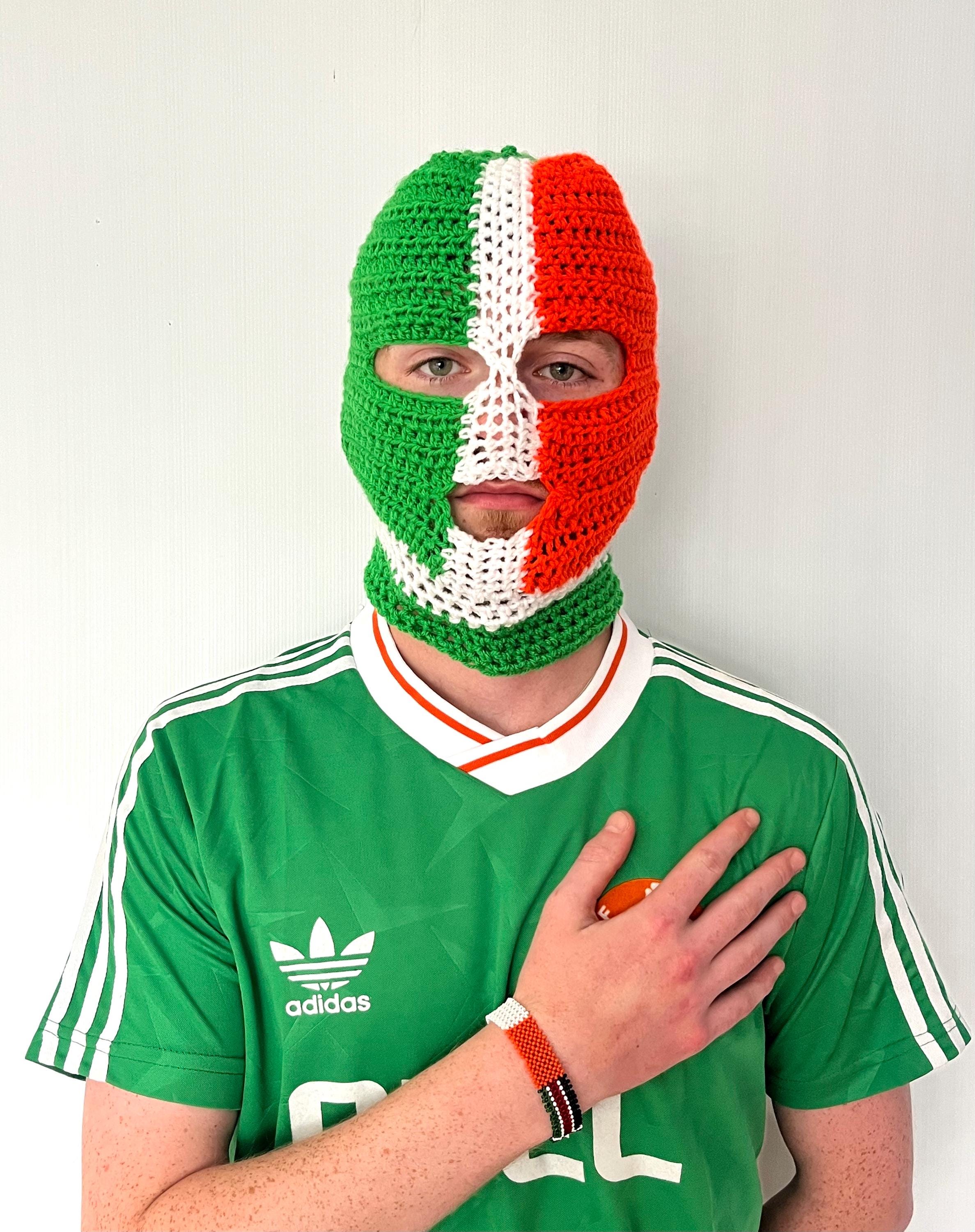 Irish Crochet Balaclava Pattern, Kneecap Crochet Pattern, Ireland Flag ...