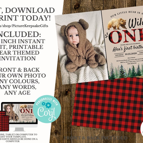 Buffalo Plaid First Birthday - Etsy