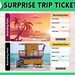 Printable MIAMI Surprise Gift Ticket MIAMI Printable - Etsy