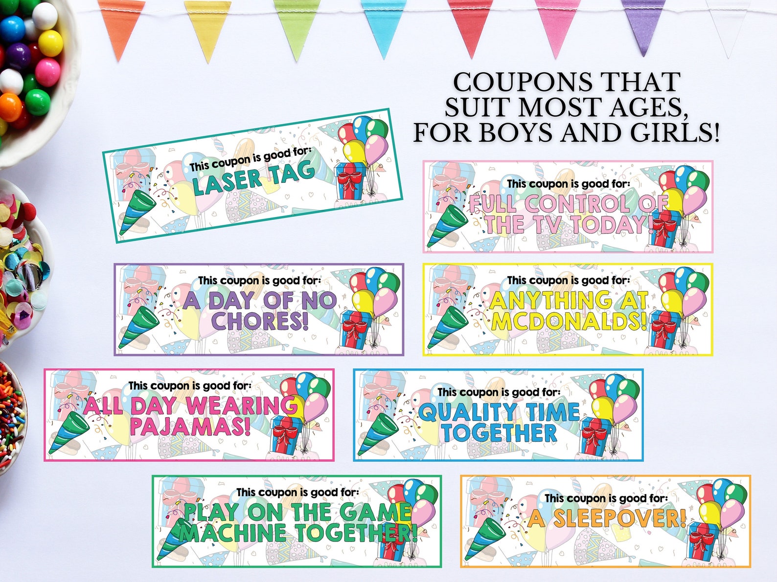 Printable Birthday Coupon Template Editable Gift Voucher | Etsy UK